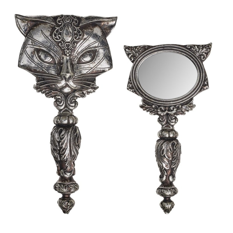 Sacred Cat Hand Mirror (V64) ~ Mirrors | Alchemy England