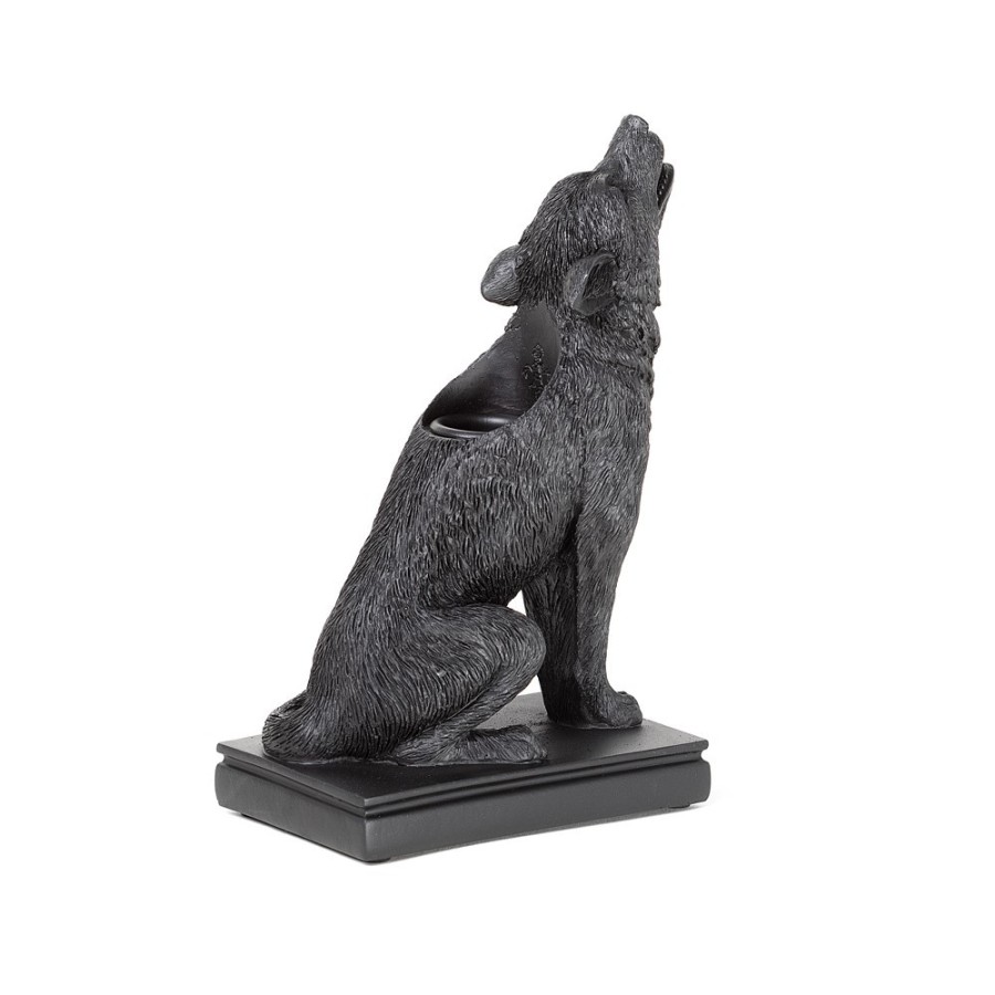 Ulula Noctis (Wolf Candlestick) (V115) ~ Candle Holders & Tea Lights ...